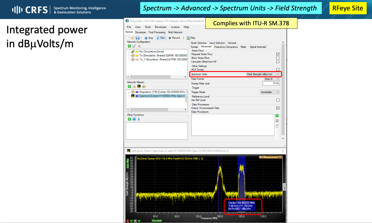 Complying with ITU regulations for spectrum management